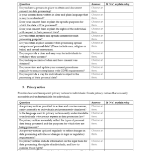 GDPR Compliance Checklist - privacytemplate.com