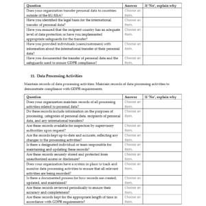 GDPR Compliance Checklist - privacytemplate.com