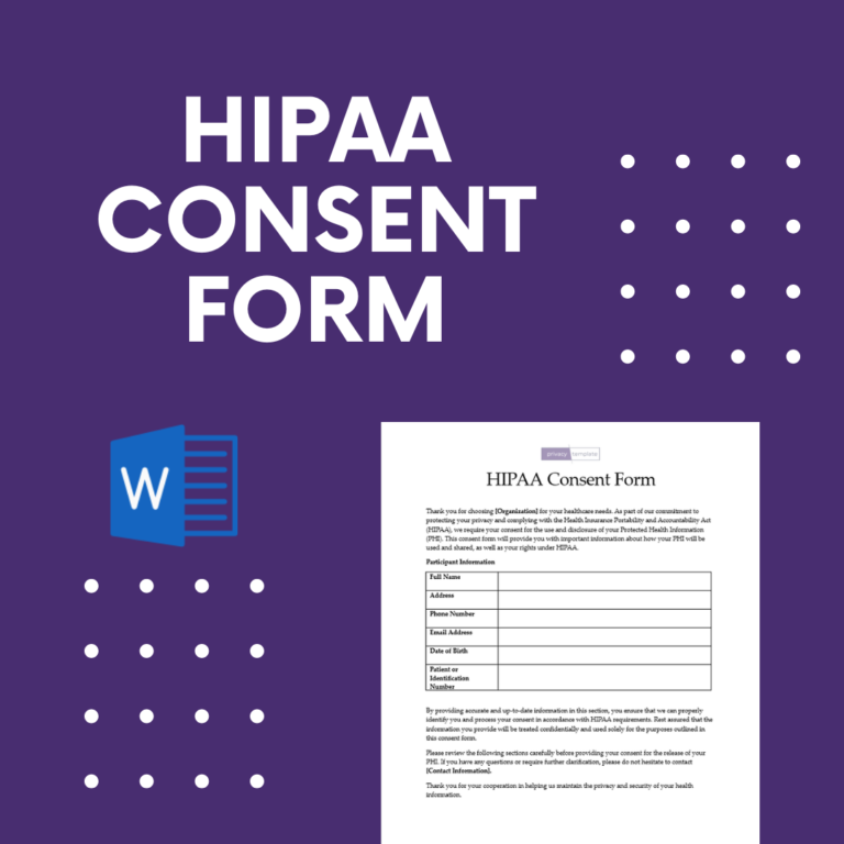 HIPAA Consent Form - privacytemplate.com
