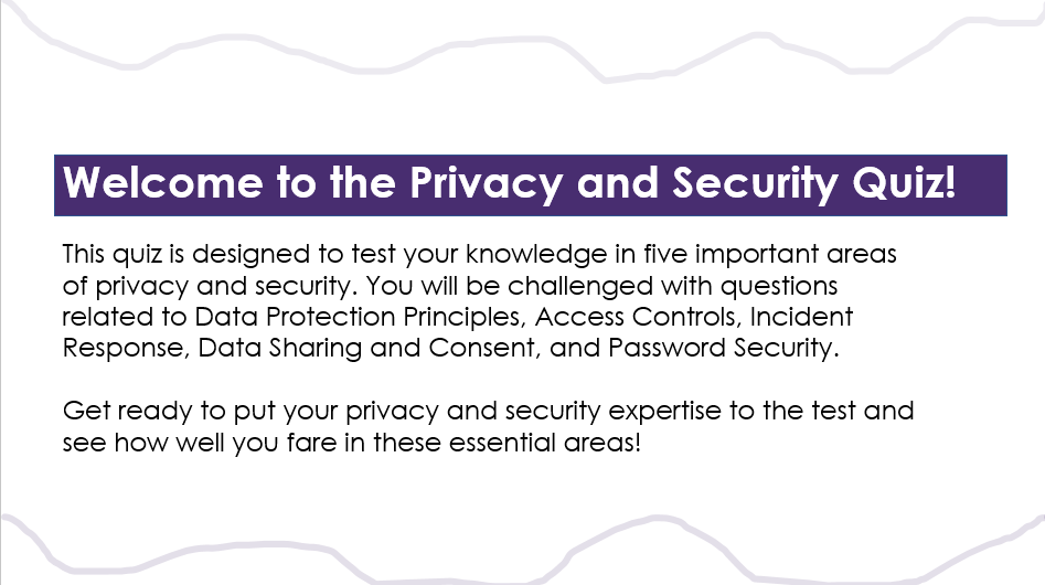 Privacy and Security Quiz - privacytemplate.com